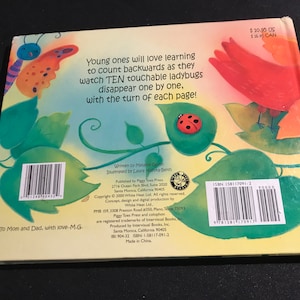 Vintage Ten Little Ladybugs by Melanie Gerth - 2000 - From ...