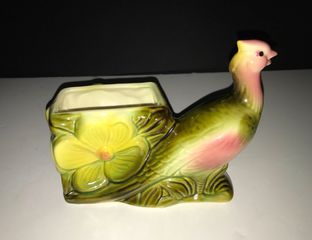 Vintage Hull Pottery Pheasant & Cart Planter - 1950's - From ...