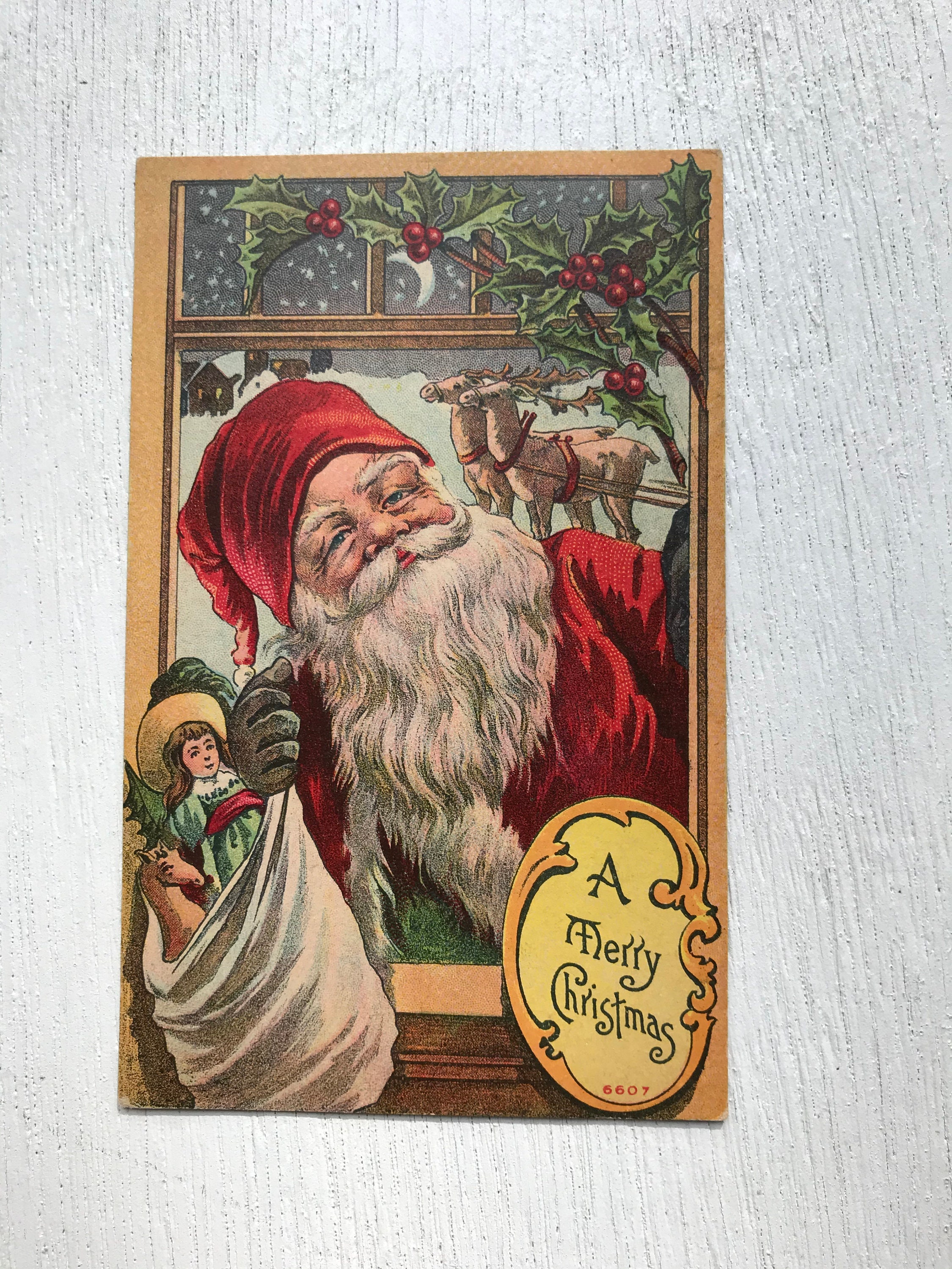 Vintage Santa Postcard