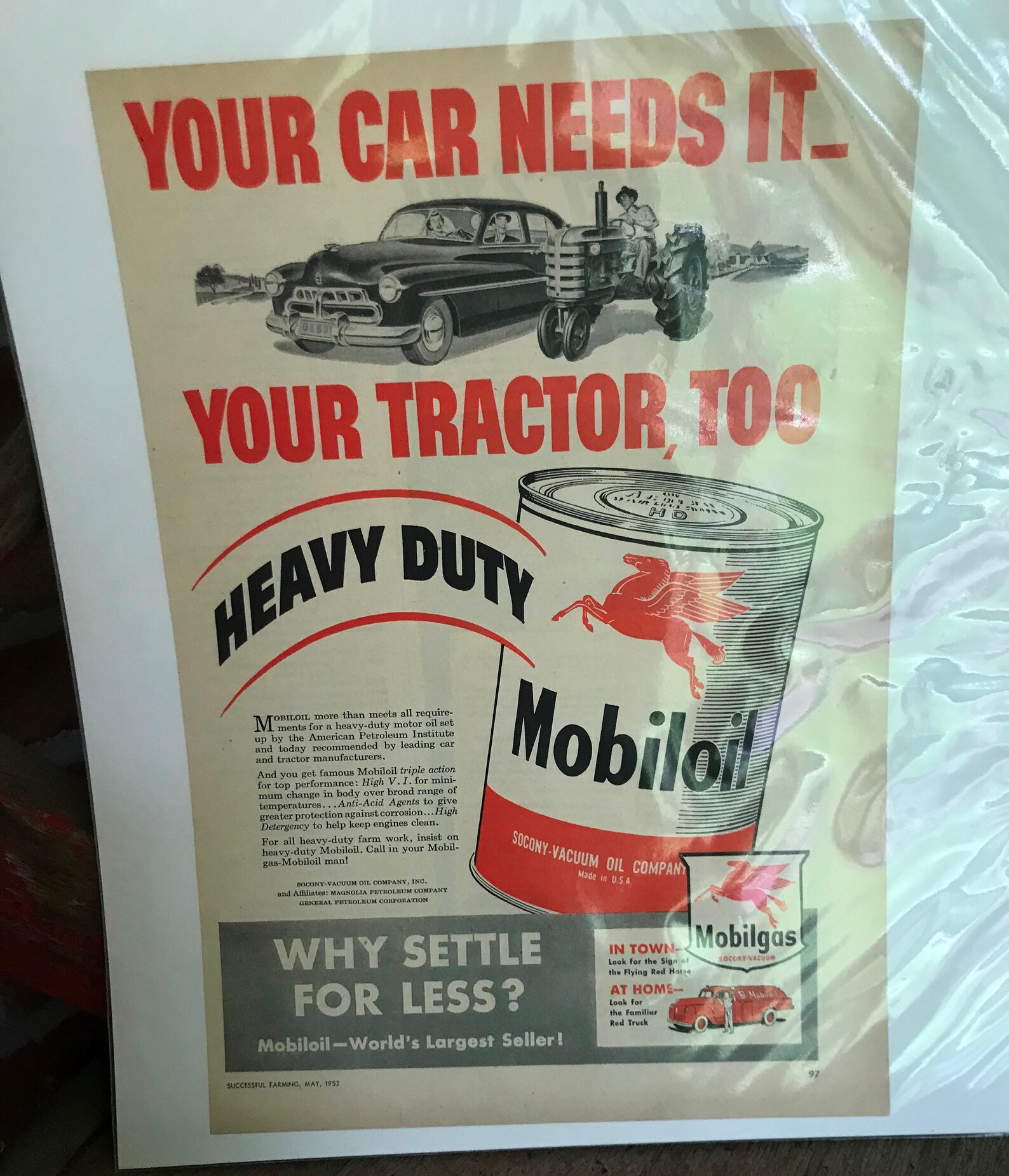Vintage Mobilgas Heavy Duty Mobiloil Special Magazine Ad - Etsy