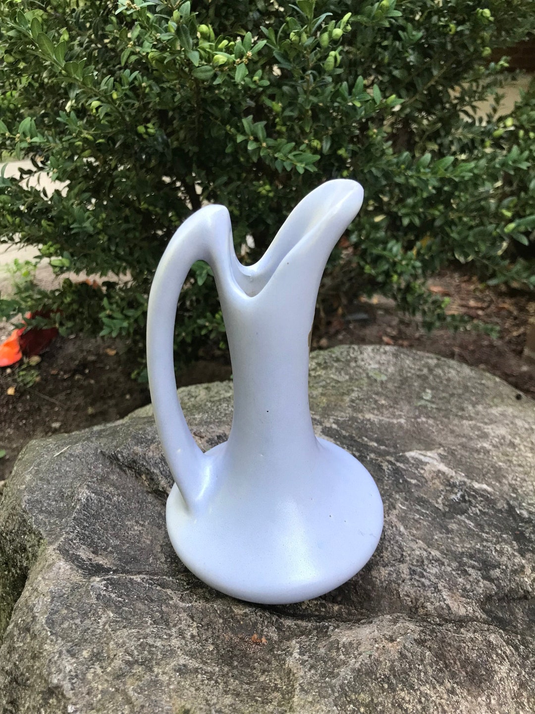 Vintage Niloak Pottery Pale Blue Ewer - 1940s - From ...