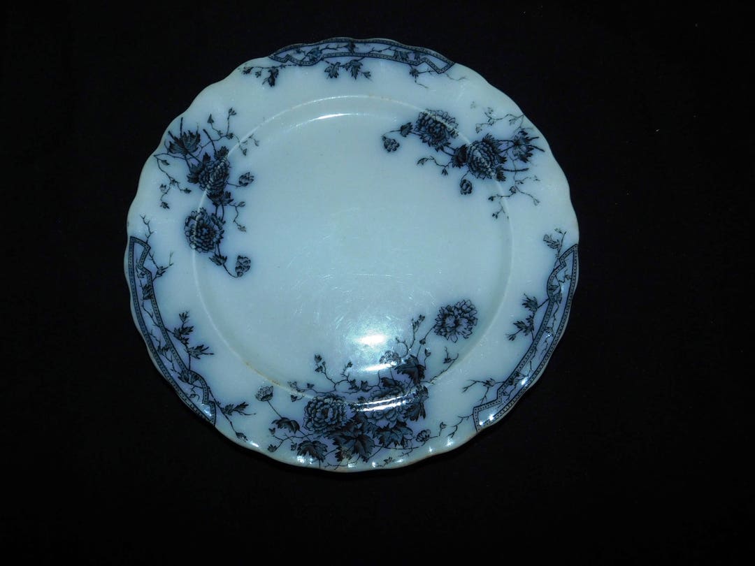 Vintage Bridgwood & Son Flow Blue Trentham Dinner Plate - 1885+ - 2 ...