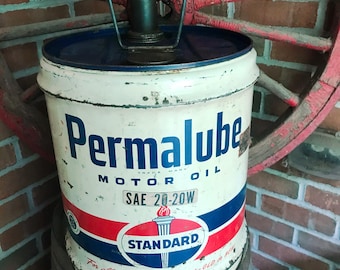 Vintage Standard Oil Permalube 5 Gallon Oil Can - 1950s - From ...