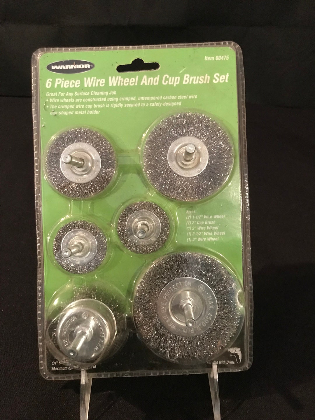 Vintage Warrior / Harbor Freight 6 Pc Wire Wheel & Cup Brush Set - 3 ...