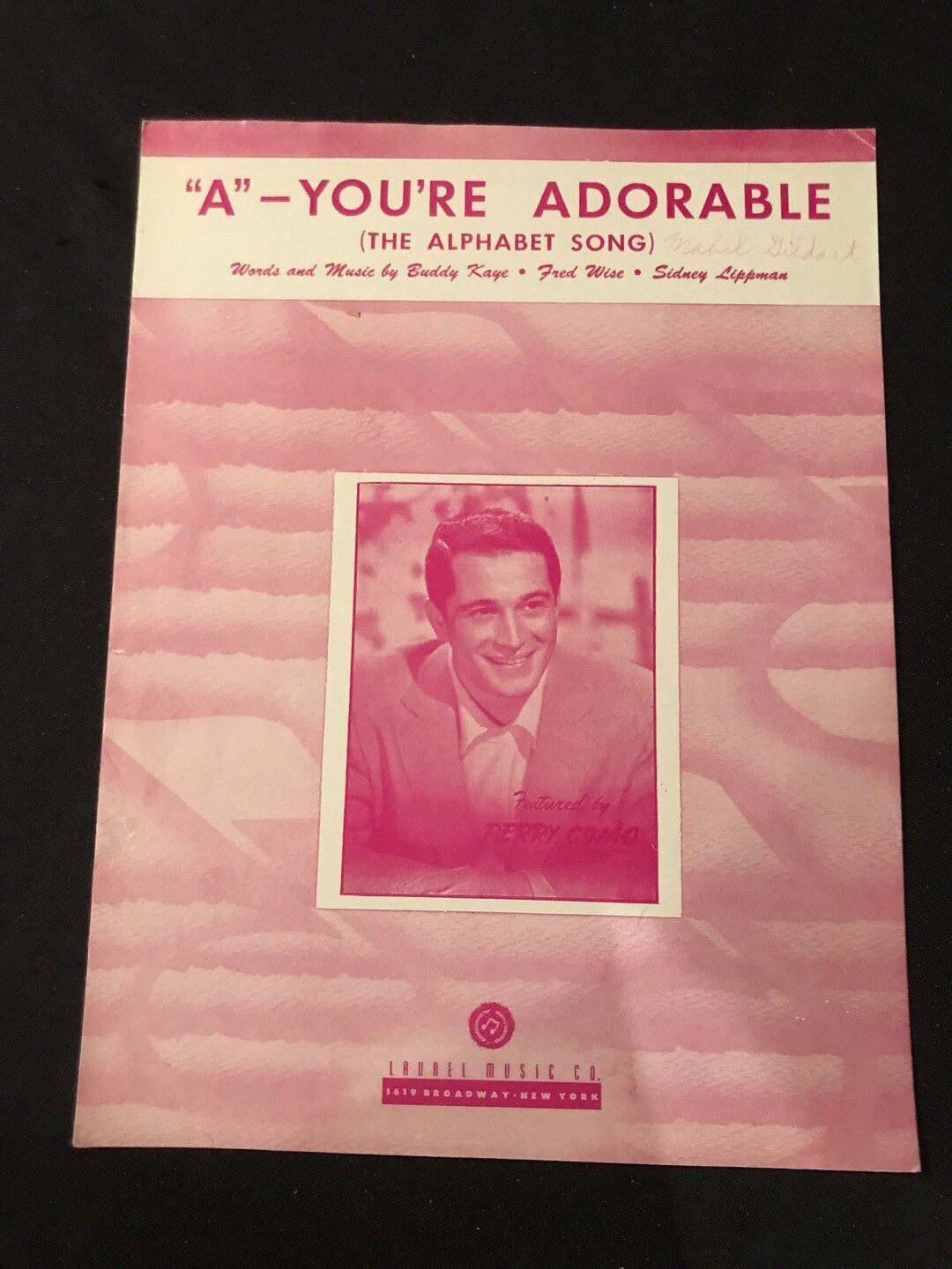 Vintage A - You're Adorable the Alphabet Song Sheet Music - Photo of ...