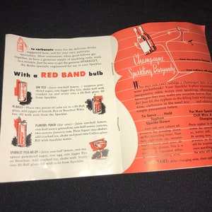 Vintage Sparklet Red Rocket Syphon With Instructions - 1940s - From ...