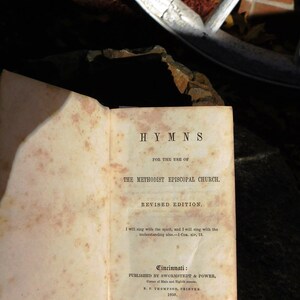 Vintage Methodist Hymnal Book - 1850 - From Dustymillerantiques - Etsy