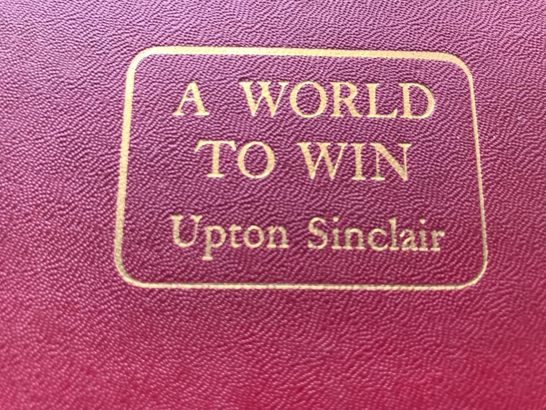 Vintage A World to Win by Upton Sinclair - 7th Book of World's End ...