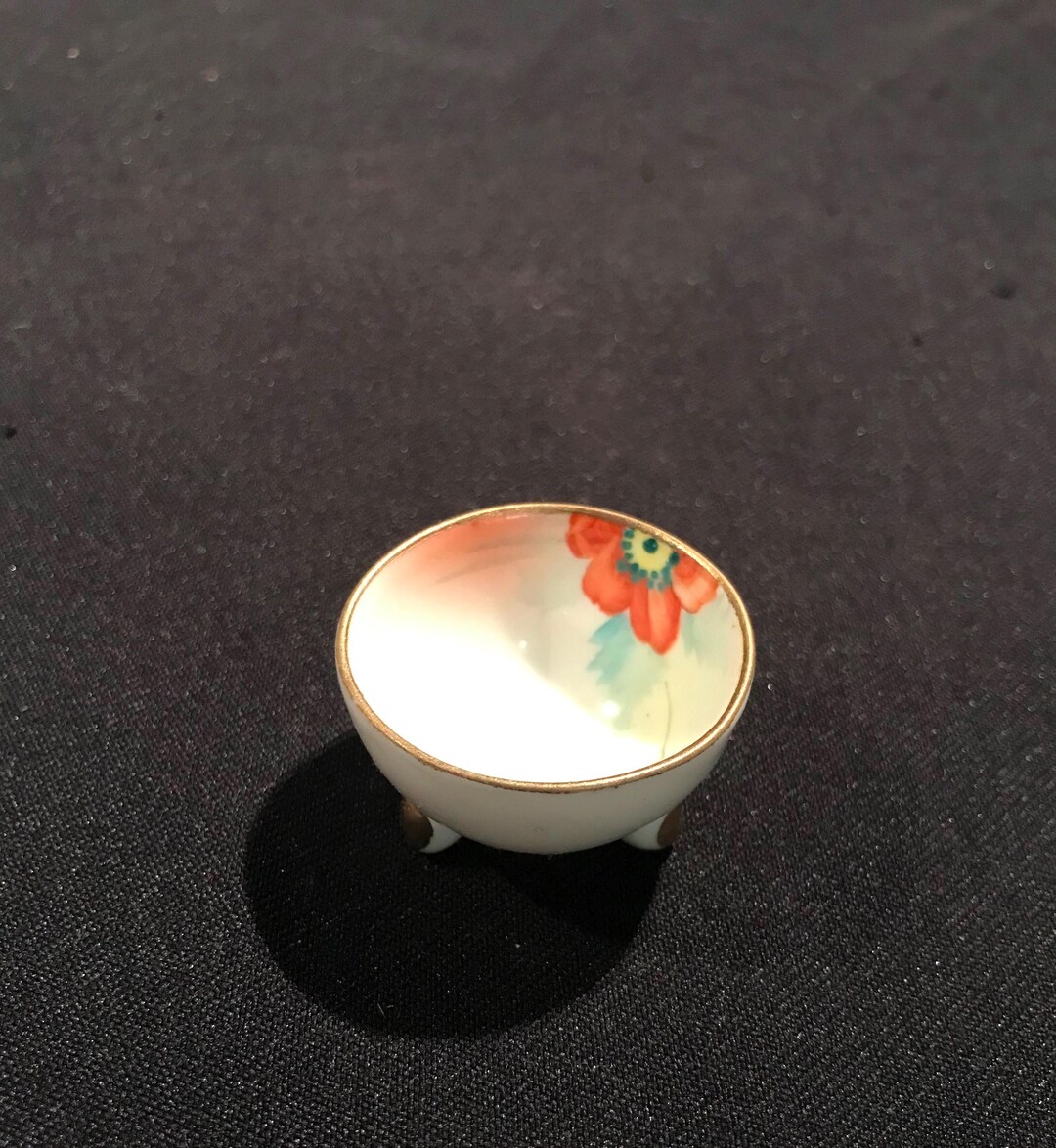 Vintage Nippon Porcelain Poppy Individual Open Salt or Salt Dip - Circa ...