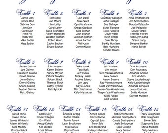 Scroll Seating Chart - Etsy