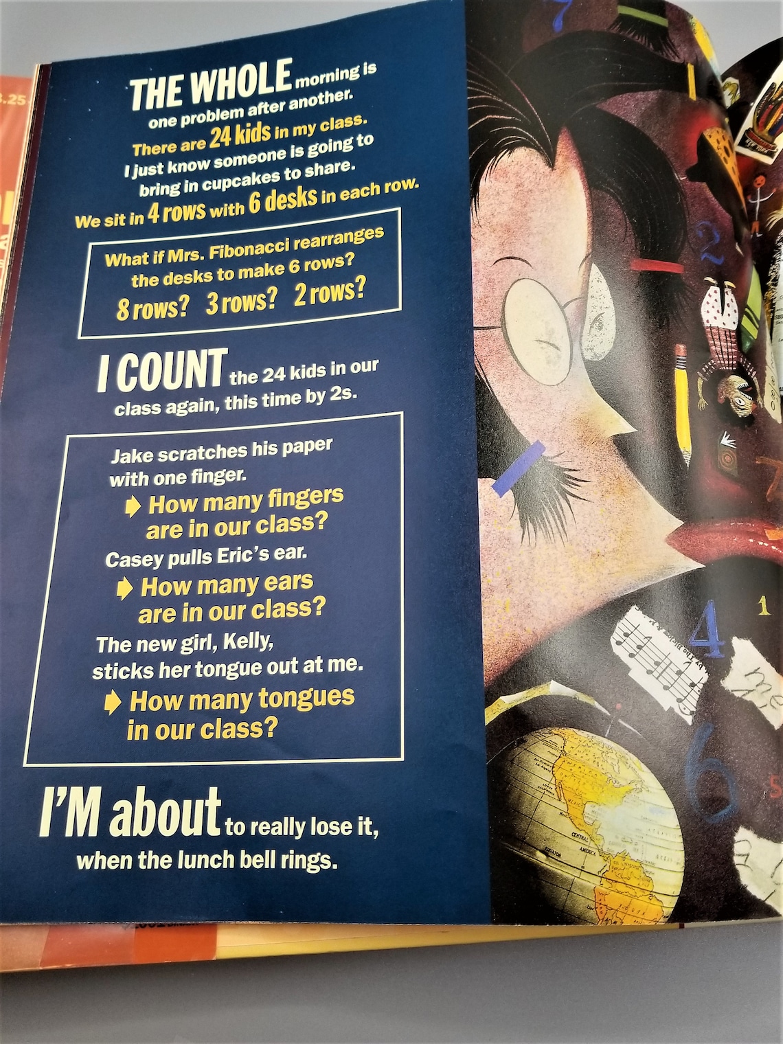 Math Curse Children's Book Mathematics Scieszka Smith - Etsy