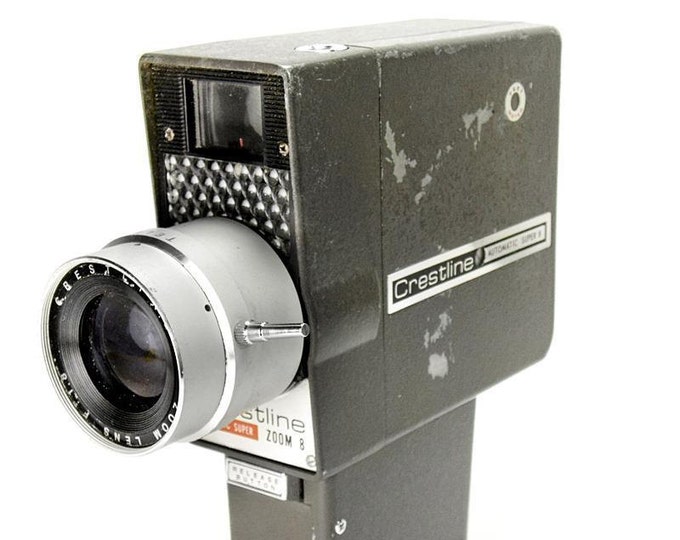 Vintage Crestline Automatic Zoom Super 8mm Cine Movie Retro Film Camera ...