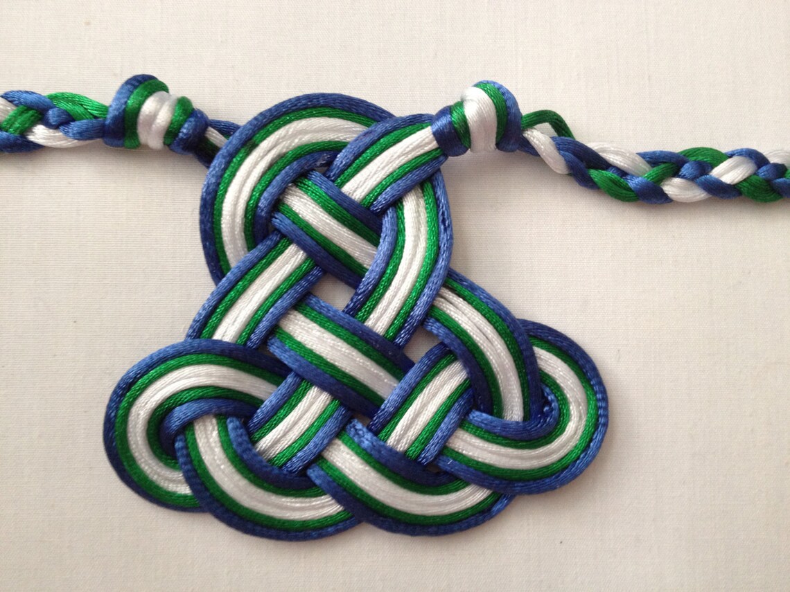 Celtic Trinity Knot Handfasting Cord With Celtic Bar Braiding - Etsy