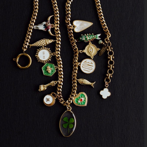 Charm Necklace - Etsy