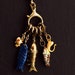 CHARMS, Fish Charm, Articulated Fish, Enamel Fish, Lapis Fish, Charm ...