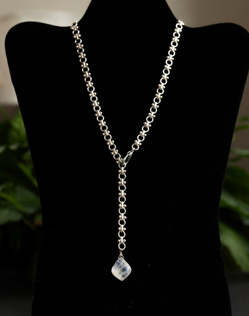 SILVER CHAIN NECKLACE, Vintage Chain Necklace, Charm Necklace, Create ...