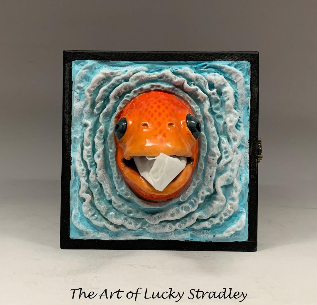 SNUFFLE BOX - Ready to Ship - Tissue Holder- Hand Sculpted Tile, Custom ...