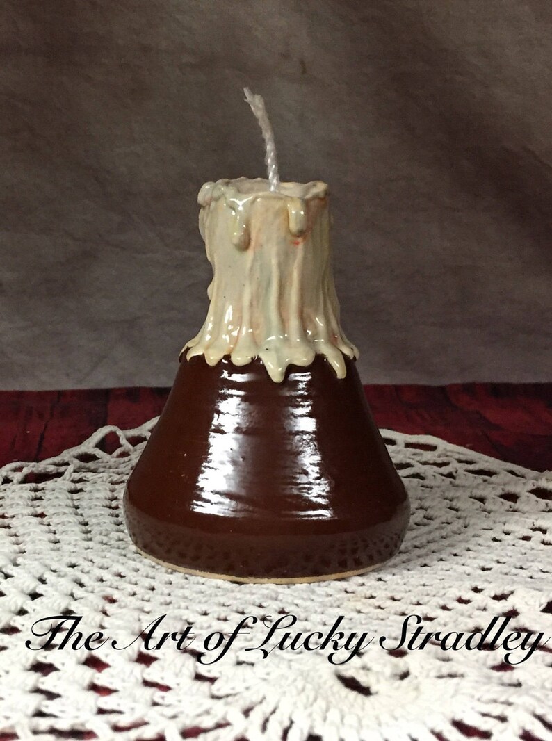 CANDLE OIL LAMP Wheel thrown hand altered and sculpted | Etsy