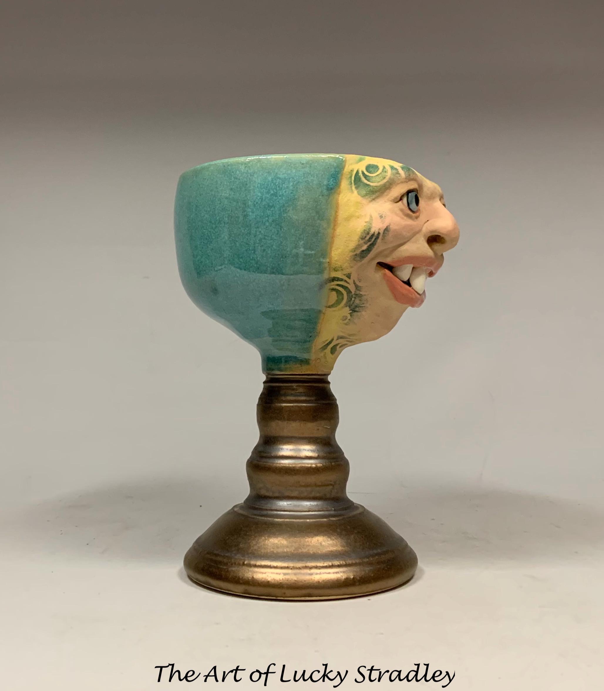 CERAMIC CHALICE , Ready to Ship, Wheel Thrown, Hand Altered and ...