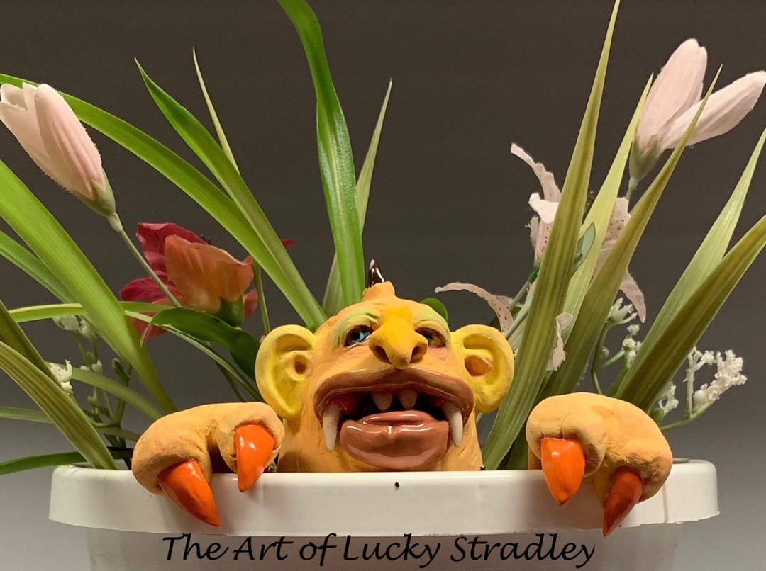 POT CREEPER - Ready to Ship - Hand Sculpted Figured Item With Hand ...