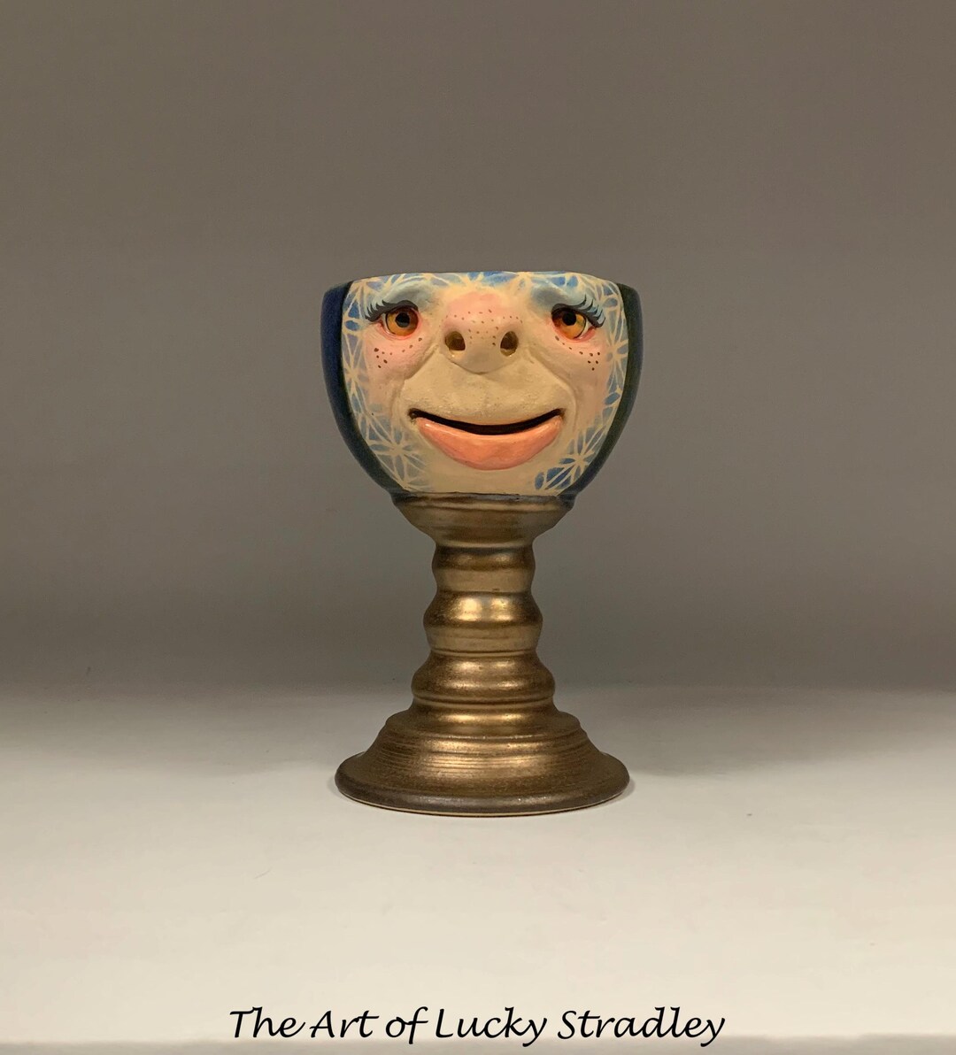 CERAMIC CHALICE , Ready to Ship, Wheel Thrown, Hand Altered and ...