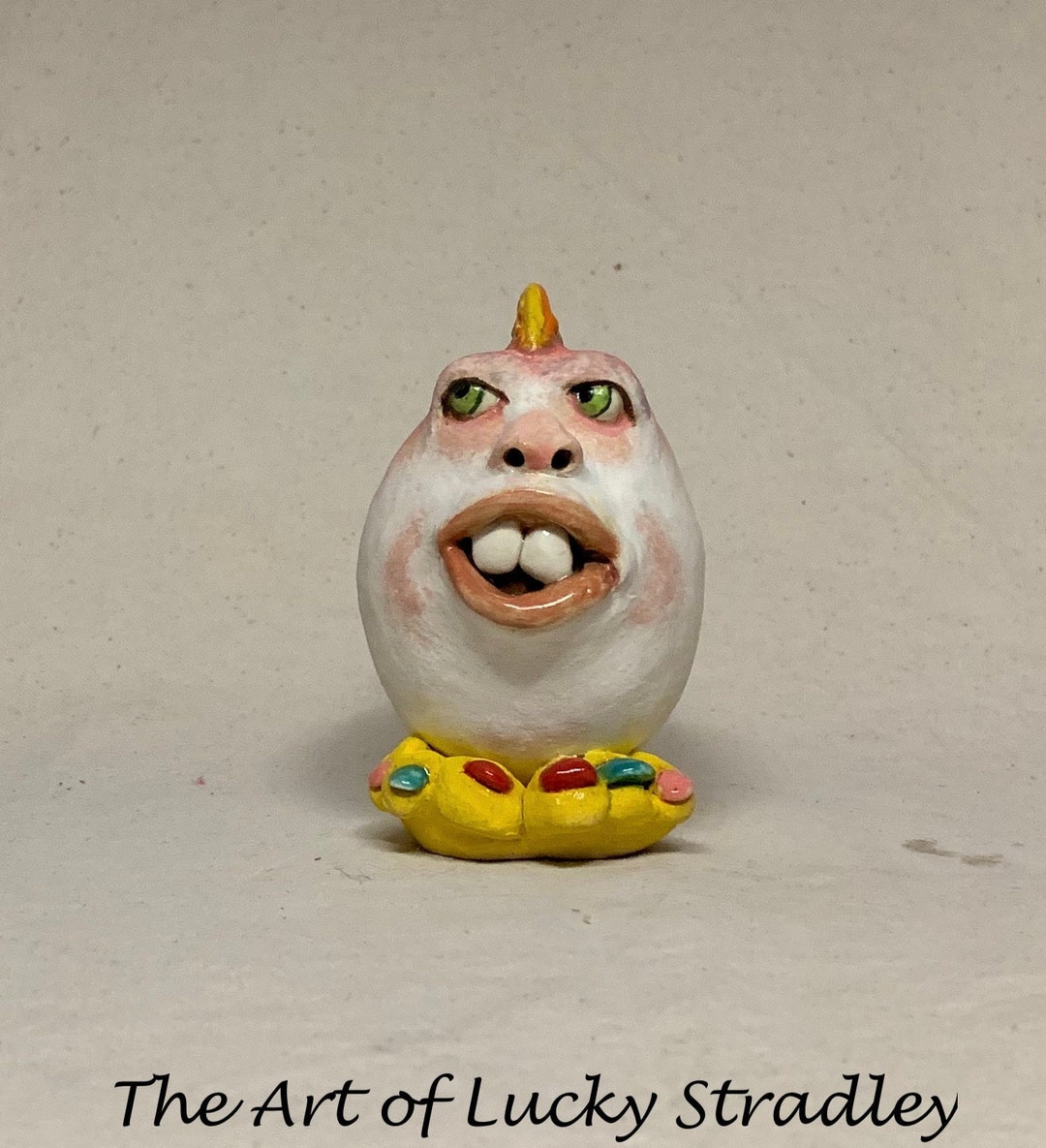 Egg Head Rattler - Slab Built, Hand Altered and Sculpted Ceramic Gazing ...