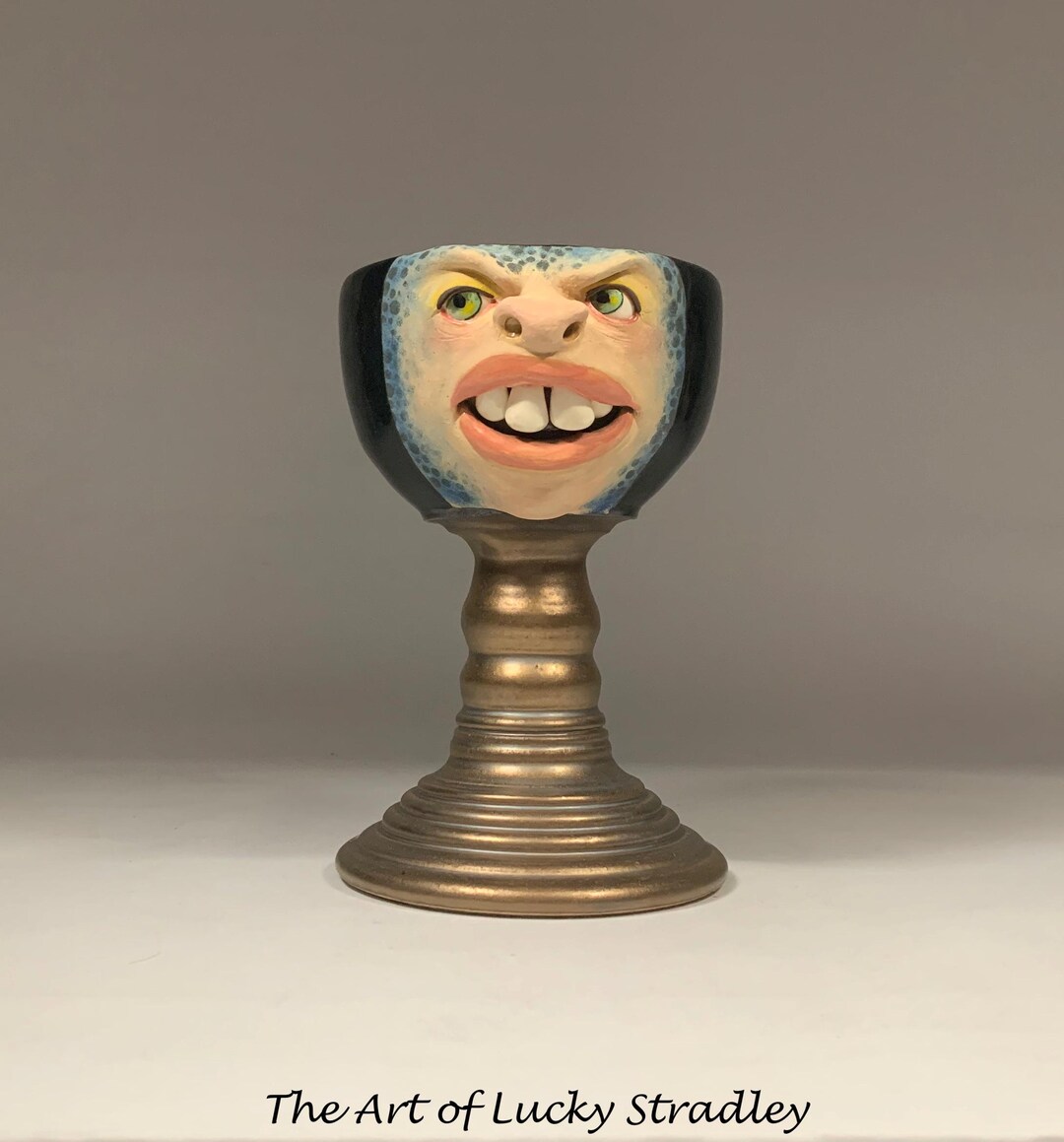 CERAMIC CHALICE , Ready to Ship, Wheel Thrown, Hand Altered and ...