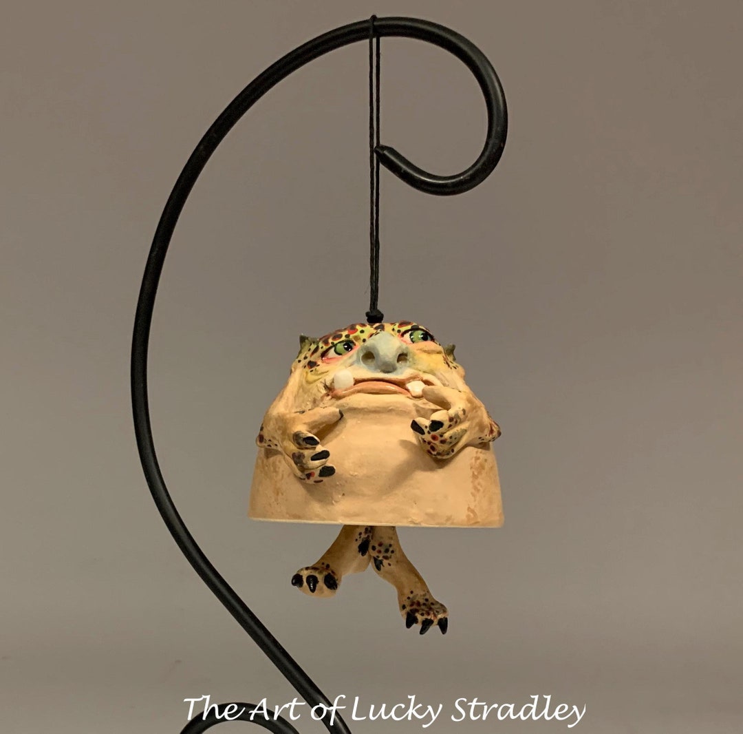 WIND CHIME - Ready to Ship - Hand Sculpted. Hang This Monster-faced ...