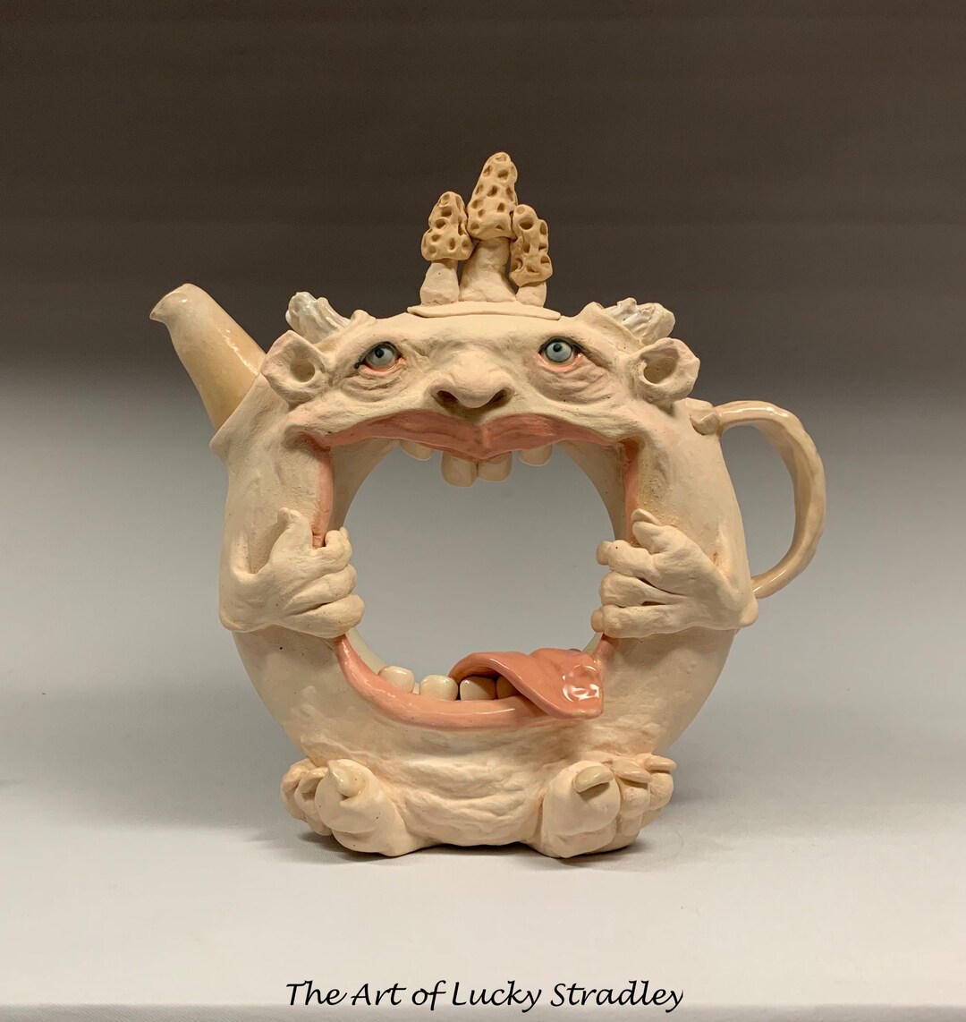 Teapot - Ready to Ship - Wheel Thrown, Hand Altered and Sculpted ...