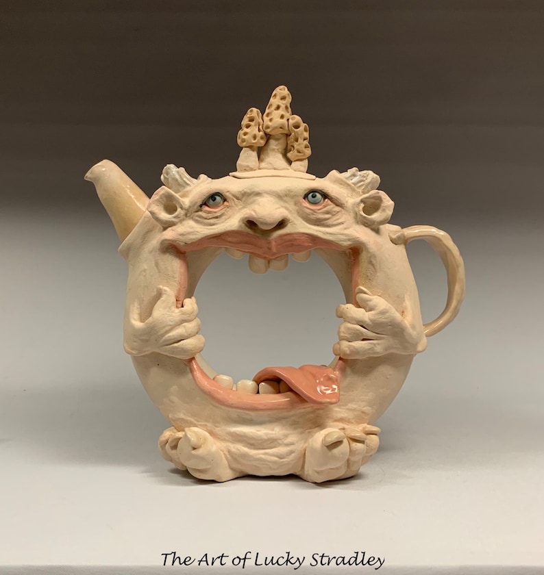 Teapot - Ready to Ship - Wheel Thrown, Hand Altered and Sculpted ...