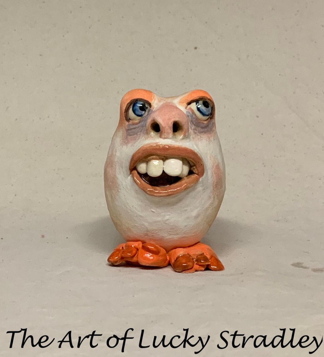 Egg Head Rattler - Slab Built, Hand Altered and Sculpted Ceramic Gazing ...