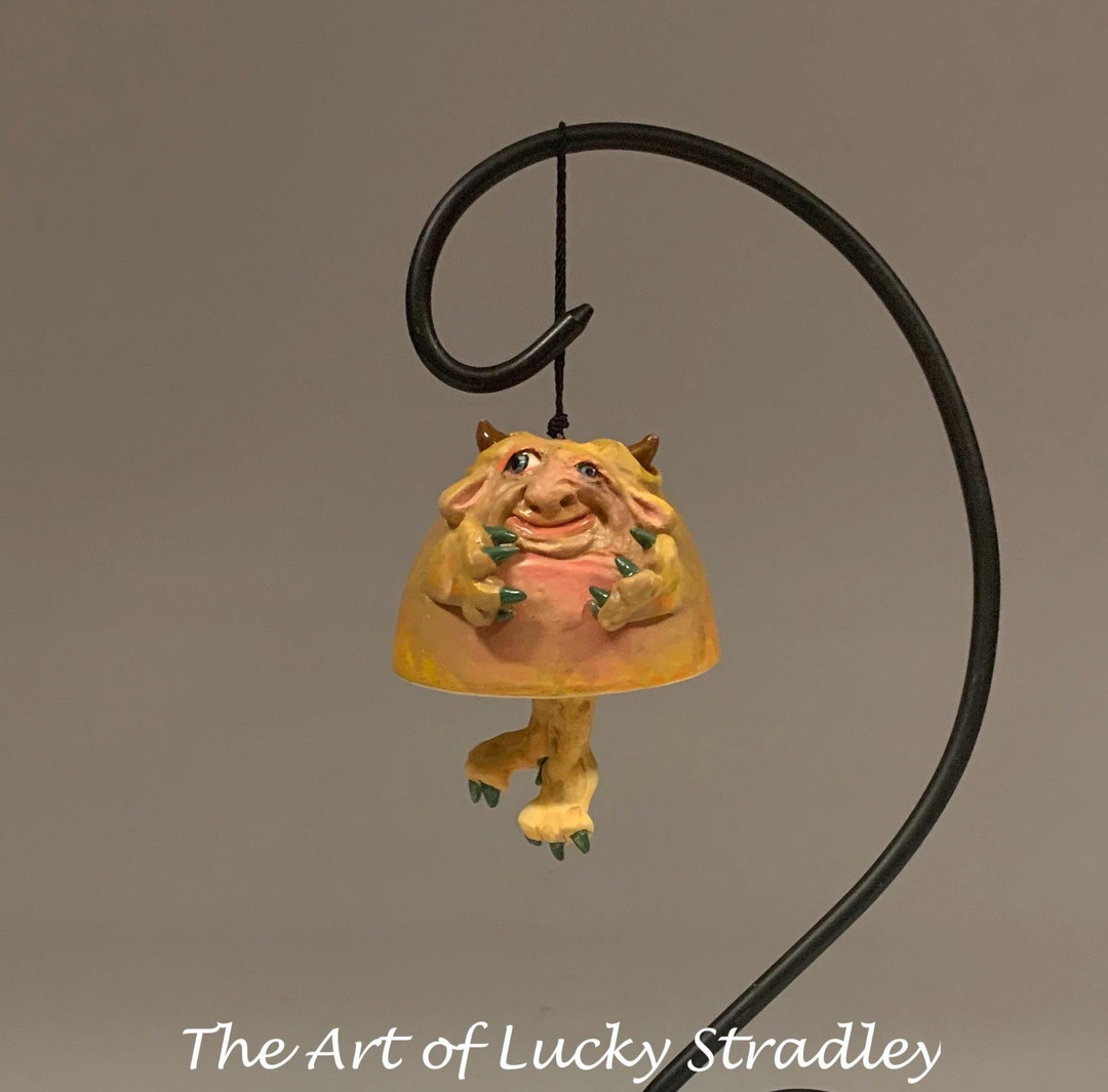 WIND CHIME - Ready to Ship - Hand Sculpted. Hang This Monster-faced ...