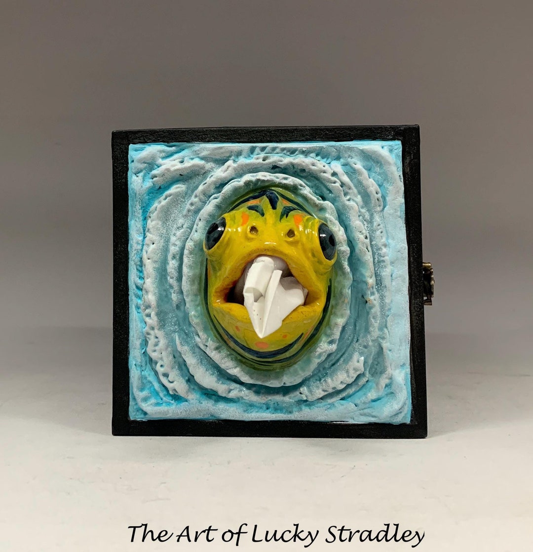 SNUFFLE BOX - Ready to Ship - Tissue Holder- Hand Sculpted Tile, Custom ...