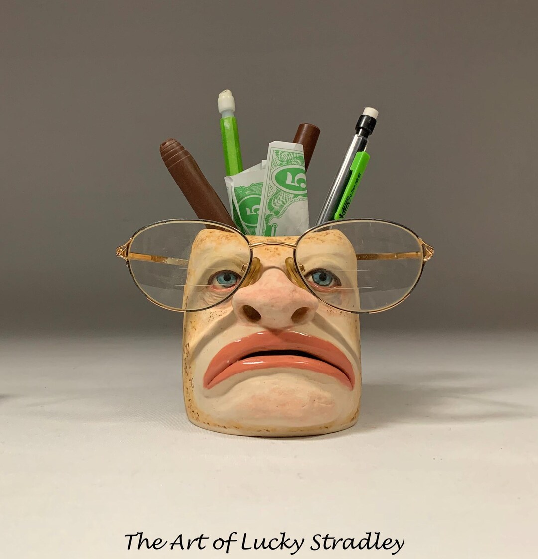 EYEGLASS CADDY - Ready to Ship- Wheel Thrown, Hand Sculpted Item to ...