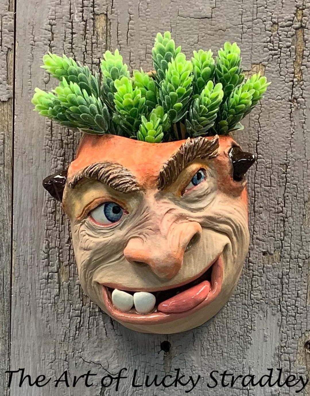 Large WALL PLANTER - Ready to Ship-slab Built, Hand Altered and ...