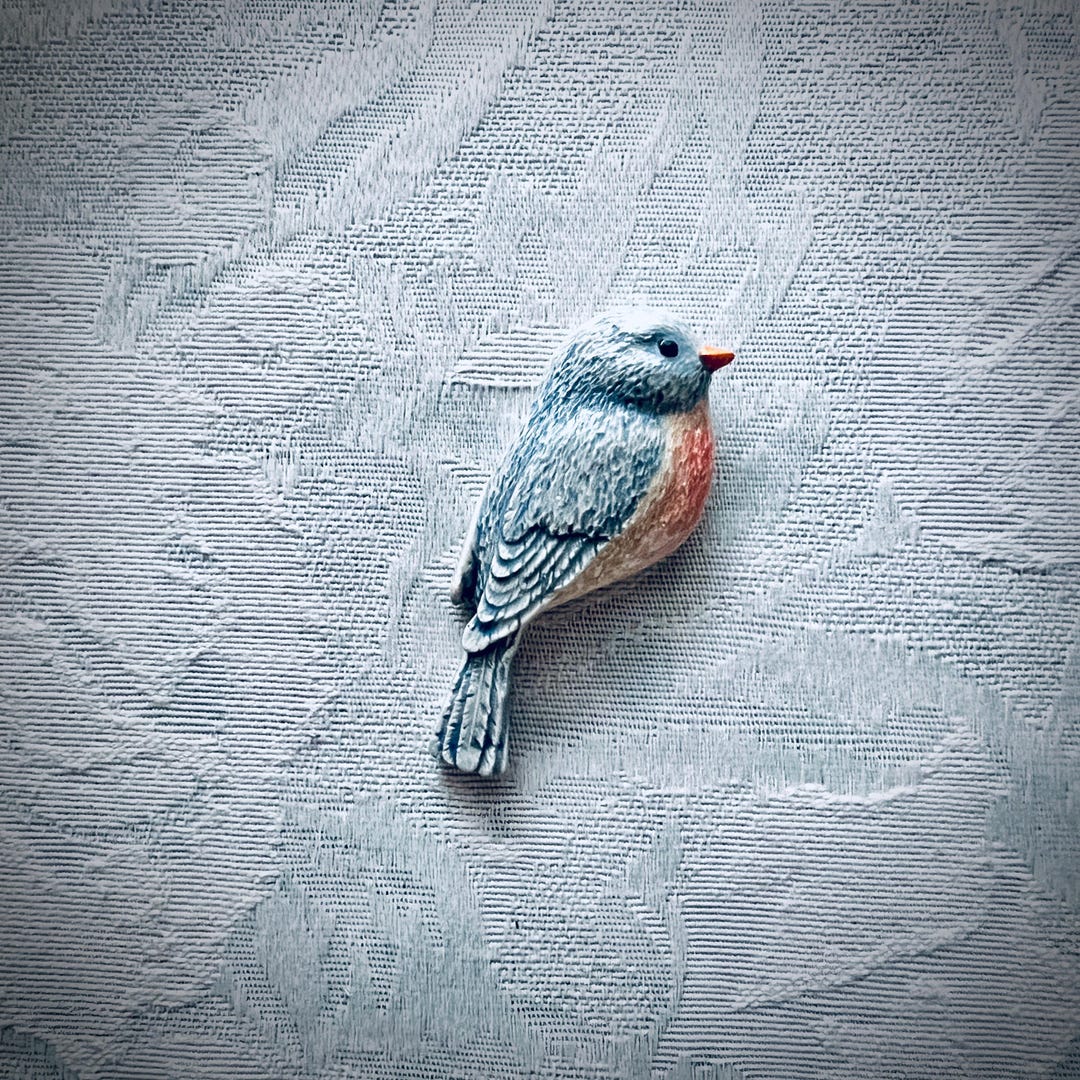 Light Blue Ceramic Bird for Mosaic Garden Art, Stepping Stone or Bird ...