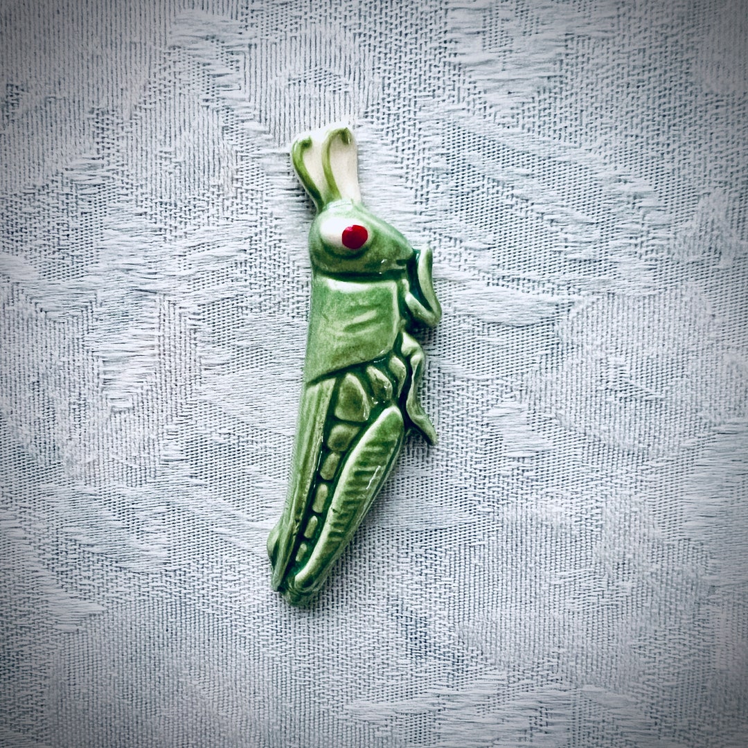 Ceramic Grasshopper for Mosaic Art, Cricket Stepping Stone, Hand ...