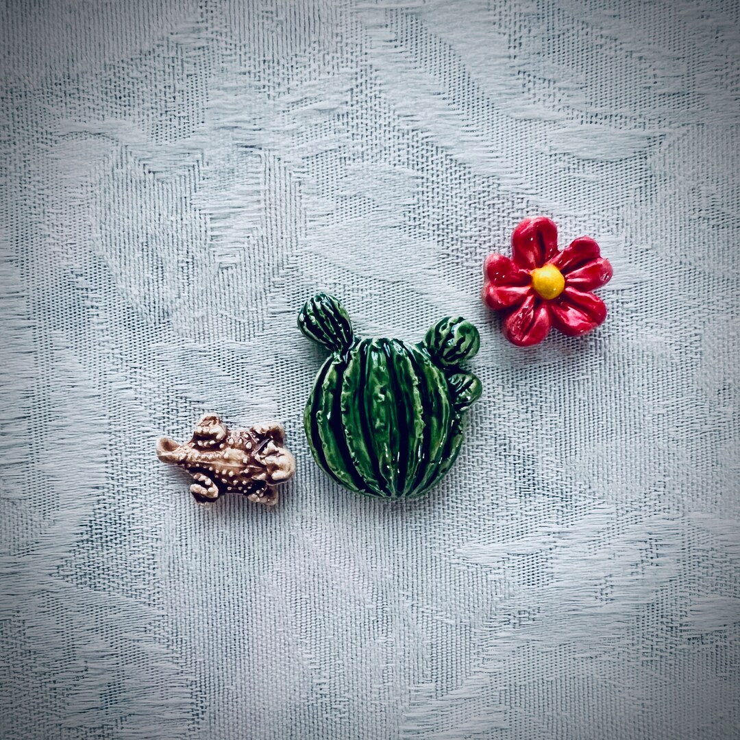 Ceramic Desert Tiles for Mosaic Southwest Art, Cactus, Flower ...