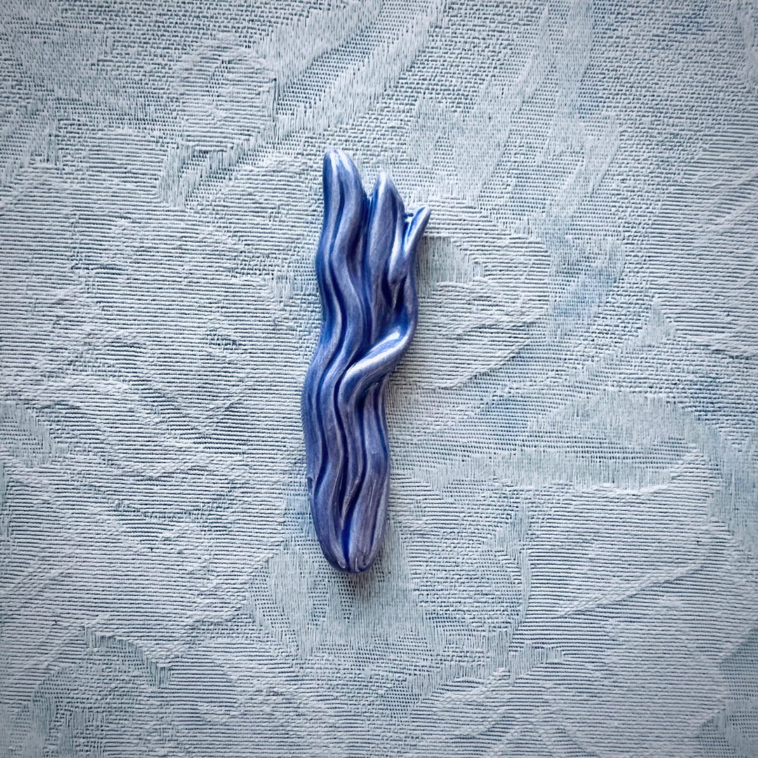 Purple Ceramic Seaweed for Mosaic Art, Ocean Backsplash or Shower Wall ...