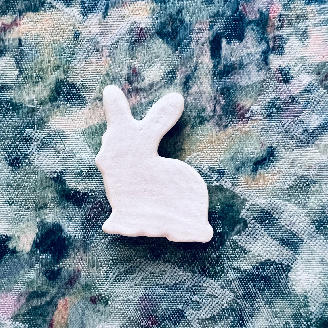 Beige Ceramic Rabbit for Mosaic Garden Art, Bunny Stepping Stone, Hand ...