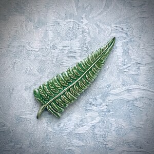 Ceramic Fern Tile for Mosaic Garden Art, Steppingstone or Bird Bath ...