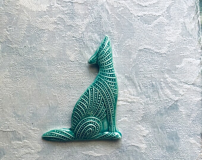 Ceramic Wolf for Mosaic Artwork & Craft Projects, Mixed Media Art ...