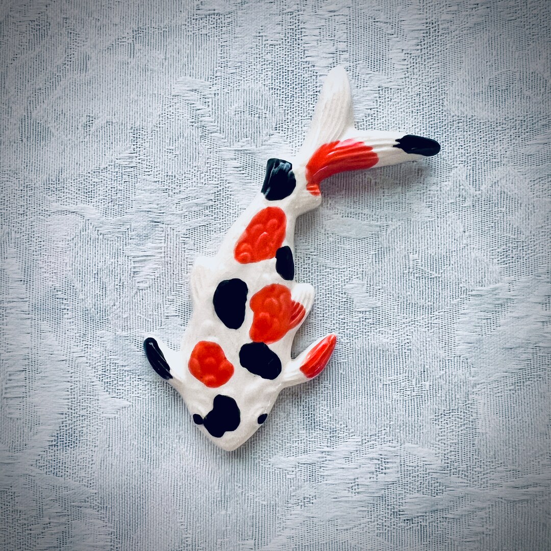 Spotted Ceramic Koi for Mosaic Garden Art Koi Pond Stepping - Etsy