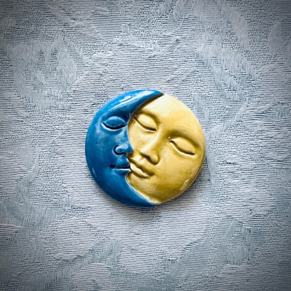 Moon Ceramic Tile - Etsy