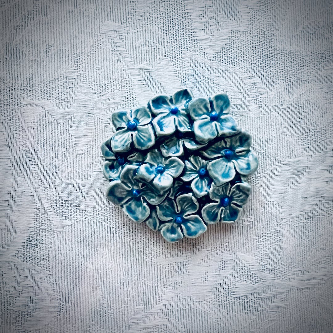 Blue Ceramic Hydrangea for Mosaic Garden Art Stepping Stone - Etsy