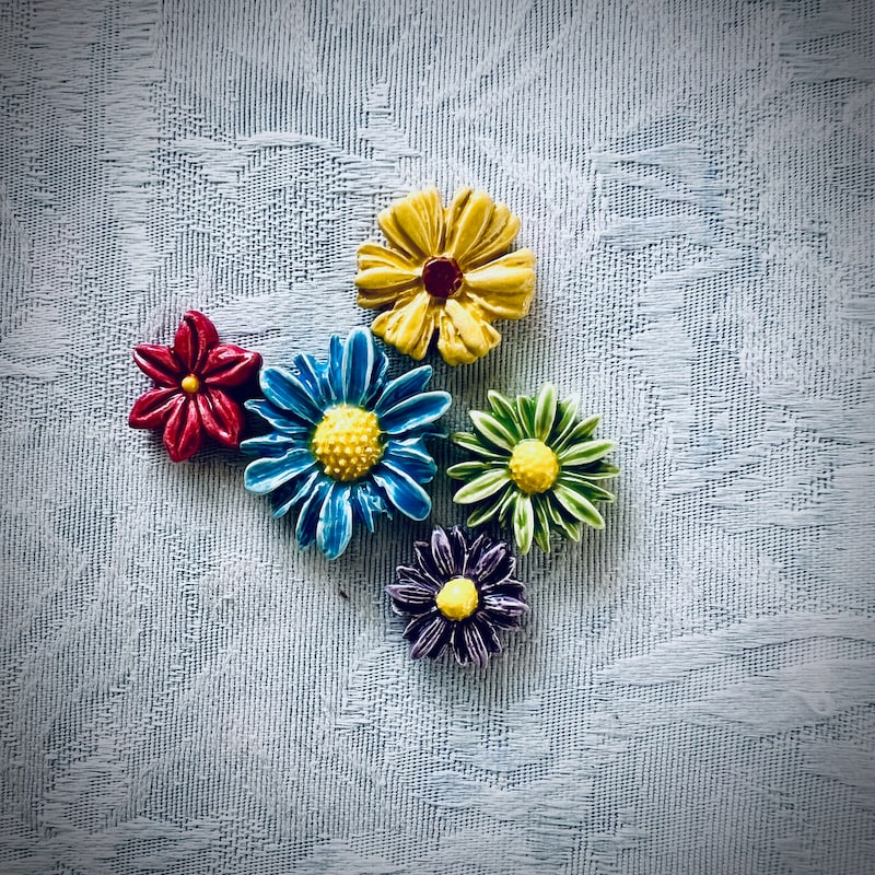 Ceramic Tile Wildflowers - Etsy