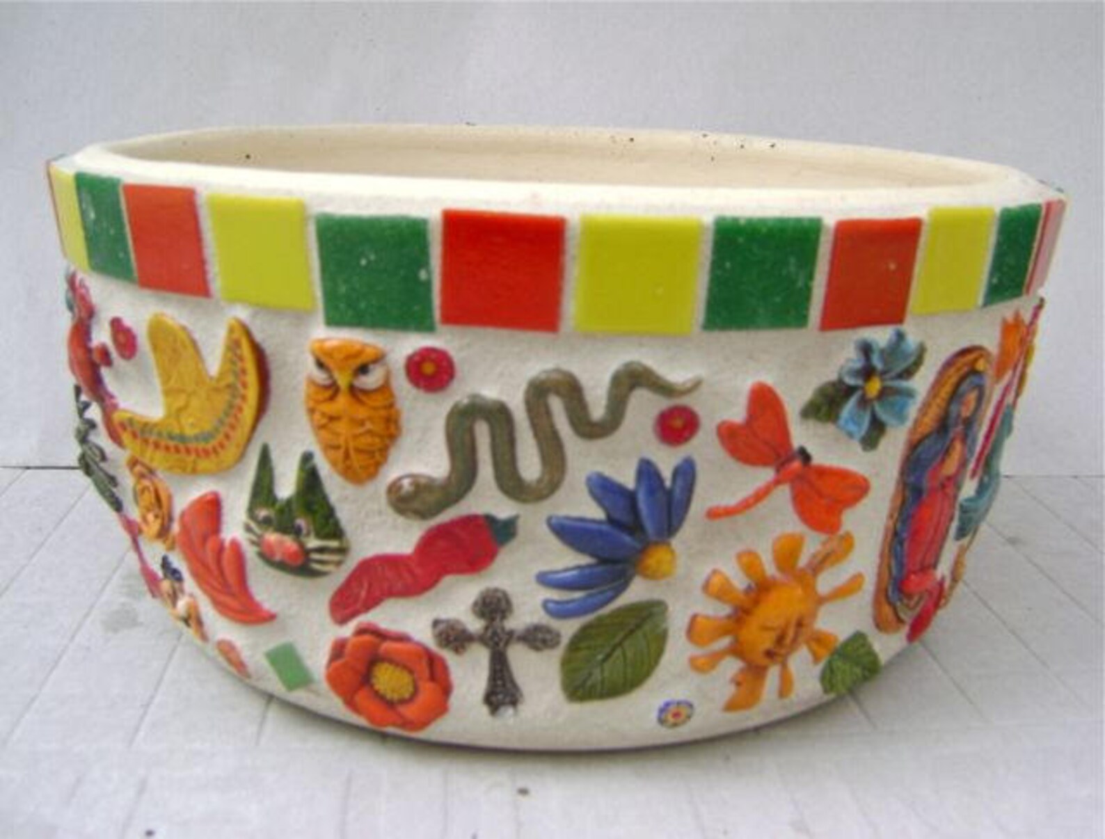 Ceramic Snake Tile for Mosaic Arthand Painted Tile Mosaic - Etsy