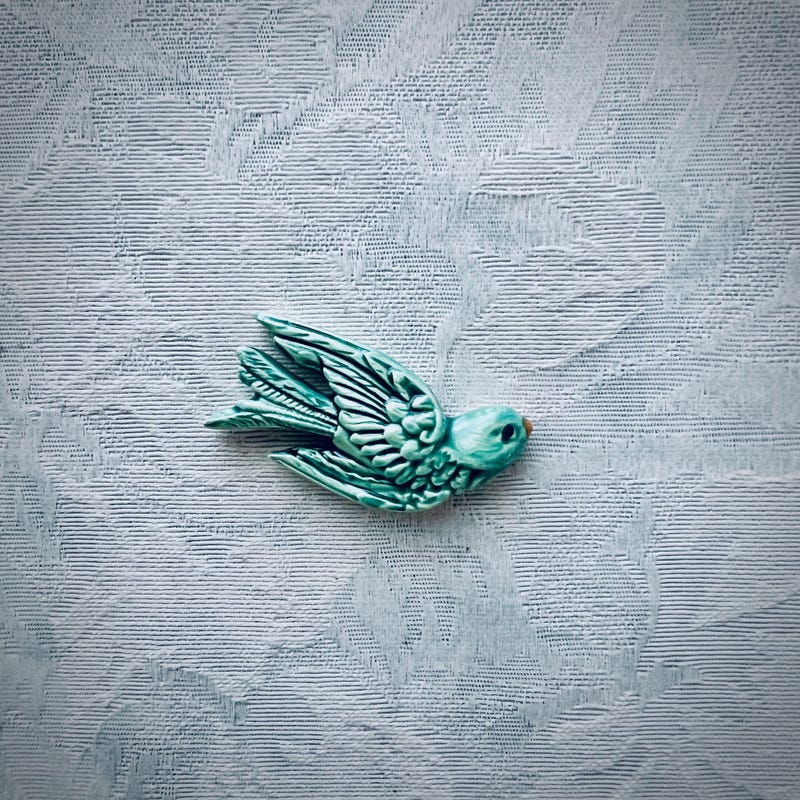 Turquoise Bird House - Etsy