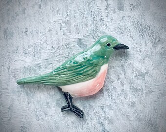 Blue Ceramic Bird in Flight for Mosaic Garden Art, Stepping Stone or ...