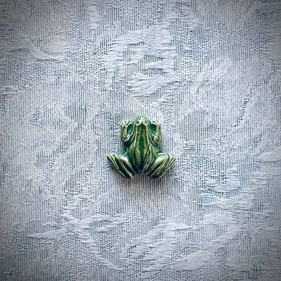 Small Ceramic Frog, Hand Painted Art Tile, Garden Mosaic Supply - Etsy